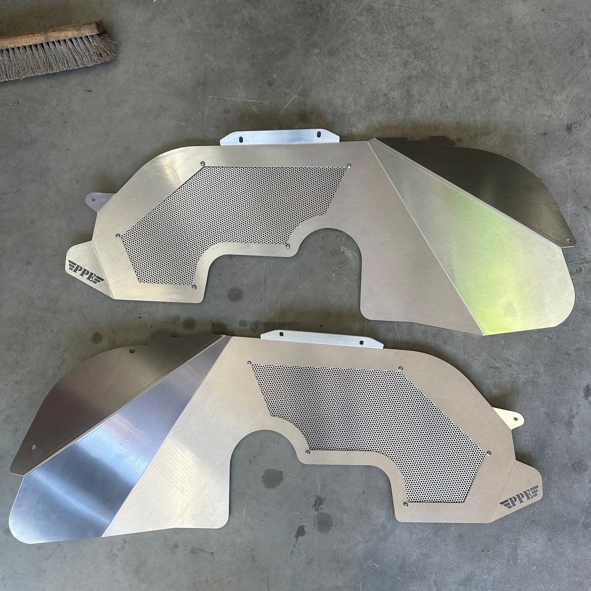 JL/JT Front Inner Fenders, uncoated aluminum – PPE Offroad