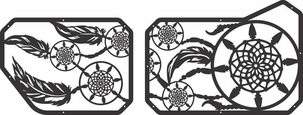 Dream Catcher Scene Front/Rear Tube Door DESIGN PANEL ONLY – PPE Offroad