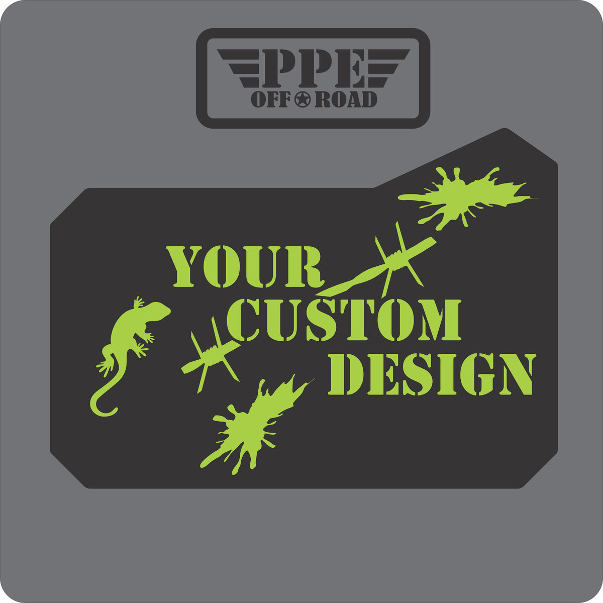Custom Front Tube Door DESIGN PANEL ONLY – PPE Offroad