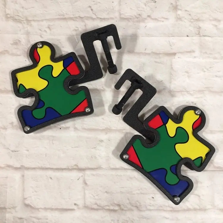 Autism Awareness Puzzle foot pegs for Wrangler & Gladiator - $129.00 ...